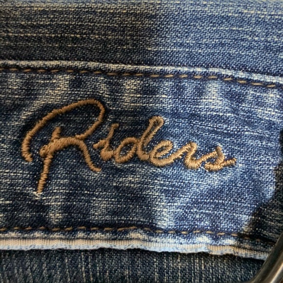 Riders by Lee | Tops | Rider By Lee Womens Button Down Denim Shirt ...